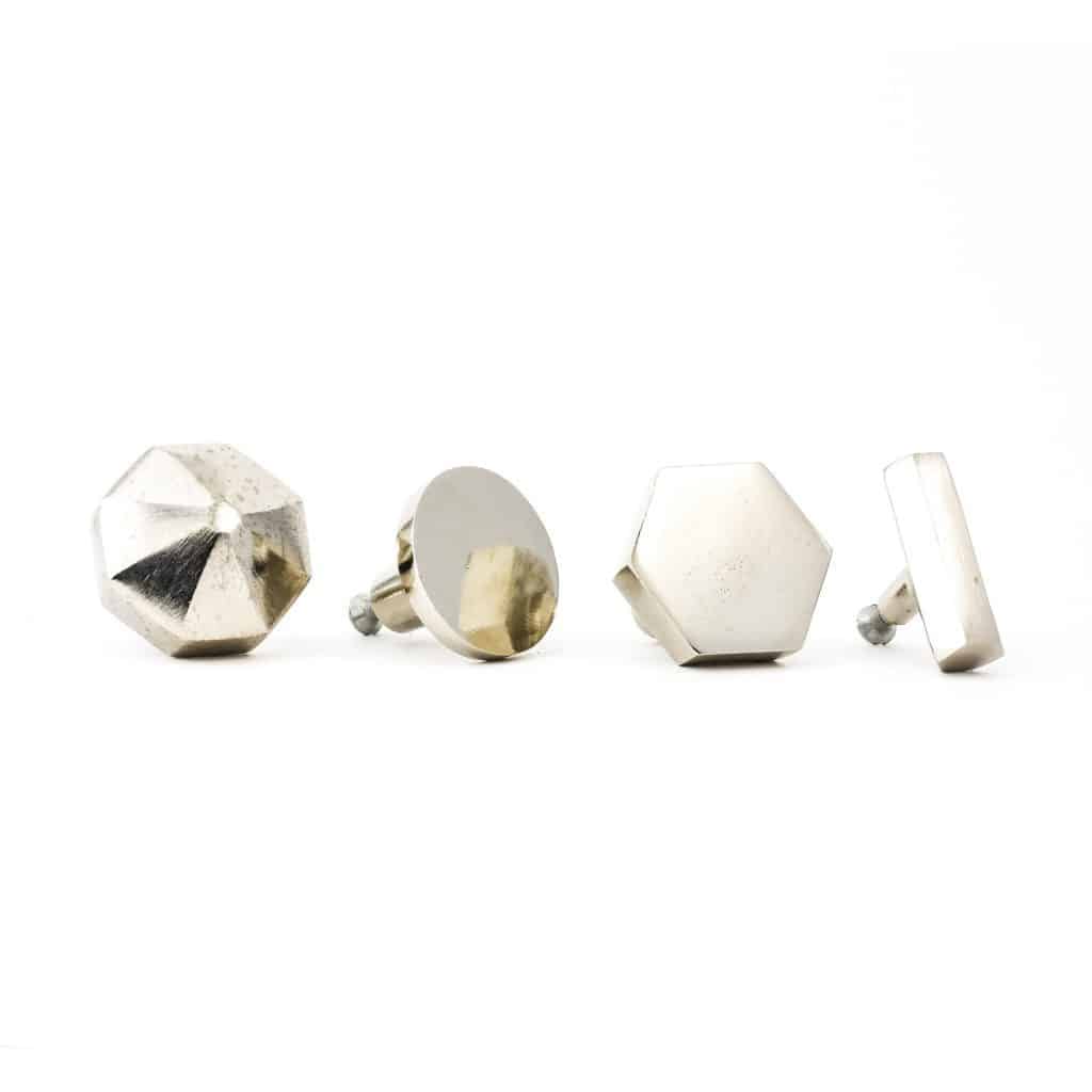 Silver Octagon Prism Knob - Shop on-trend Cabinet knobs