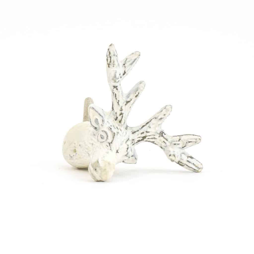 Rustic White Deer Knob - Shop for cabinet knobs online
