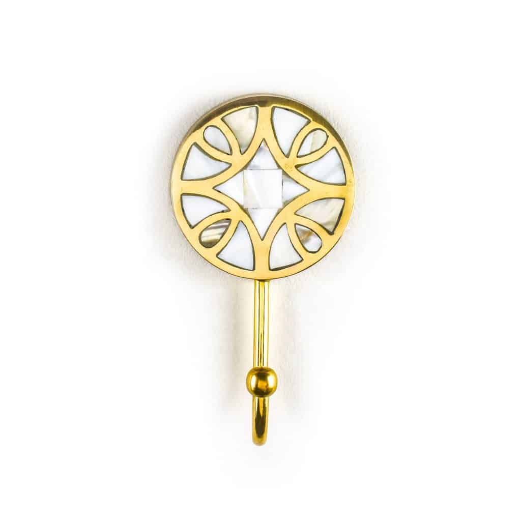 Gold Diamond Inlay Wall Hook - Wall Hook and Storage Solutions