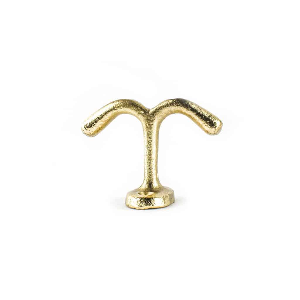 Gold Double Hook - Do.Up | Decorative Wall Hook