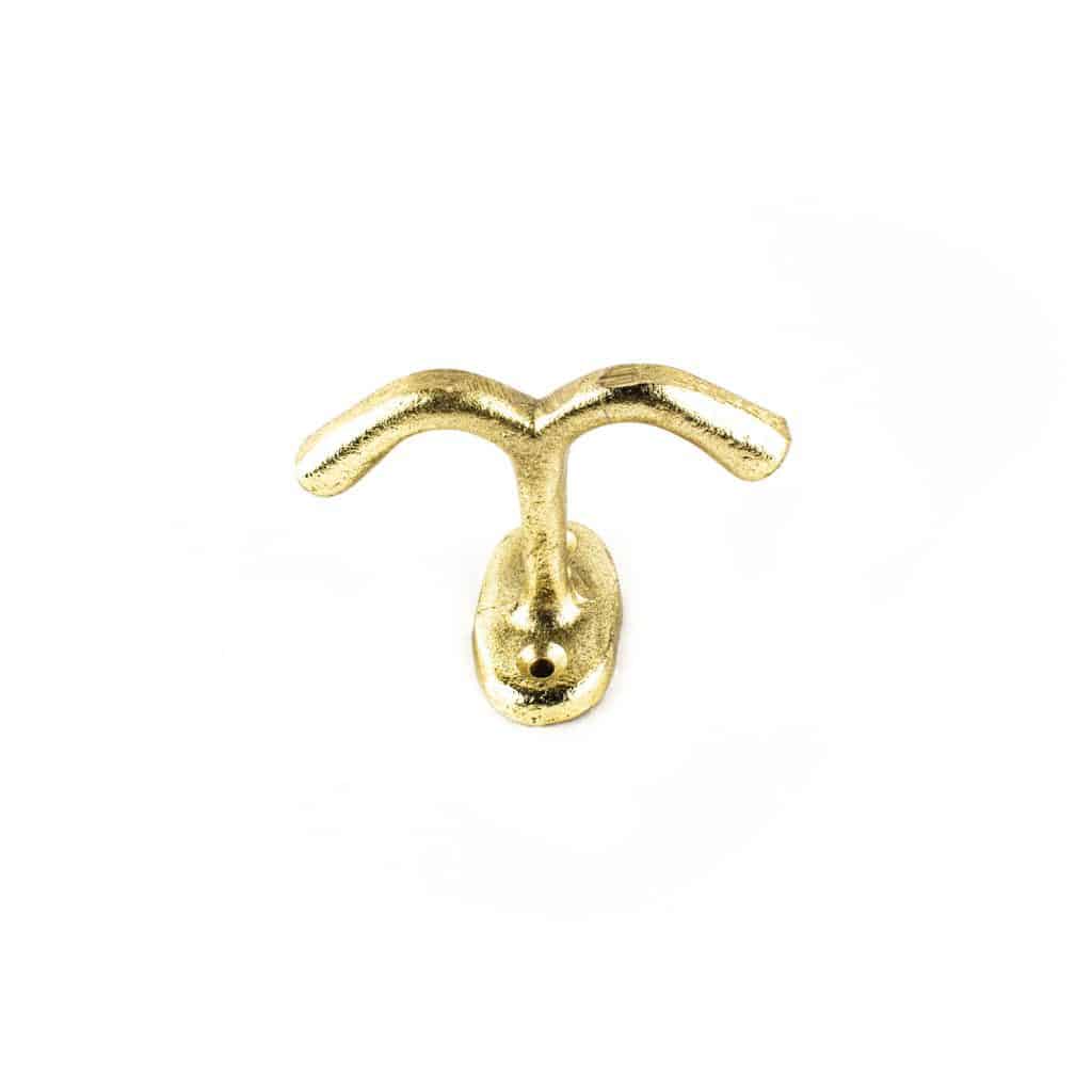 Gold Double Hook - Do.Up | Decorative Wall Hook