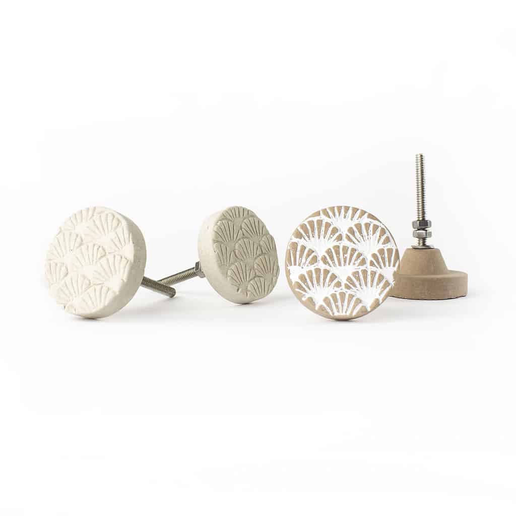 Raw Stone Fan Knob | Do.Up - Cabinet Knobs