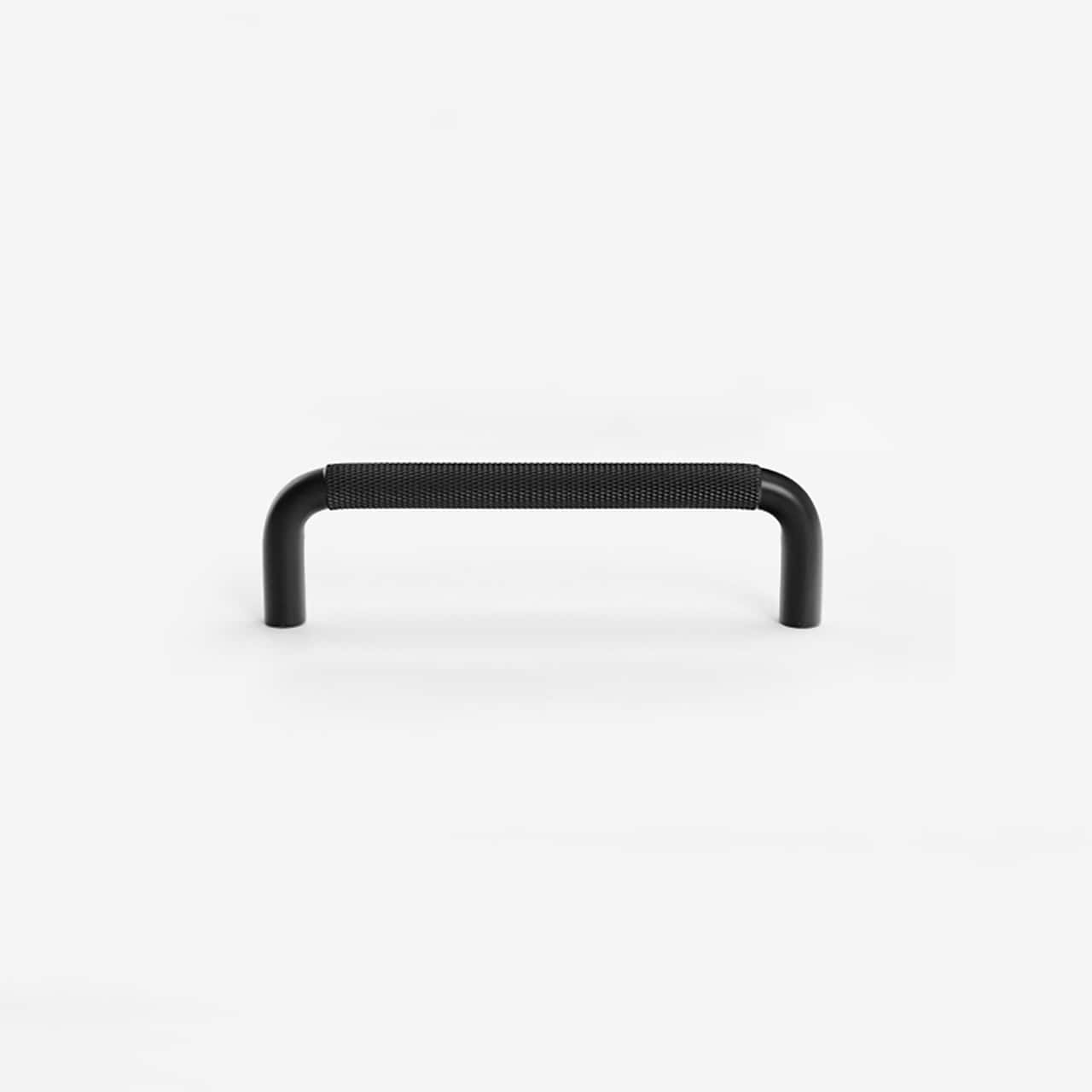 Lija - Curved Matte Black Brass Handle | Cabinet Handles