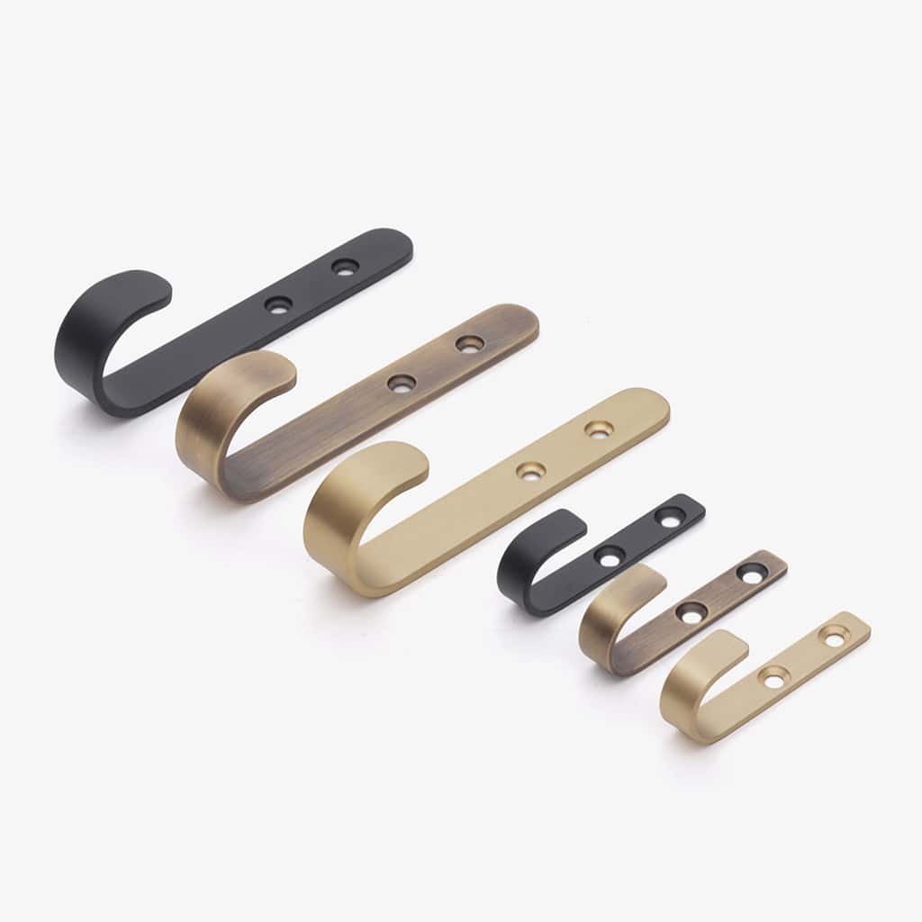 J - Brushed Brass Wall Hook - Do.Up | Wall Hook