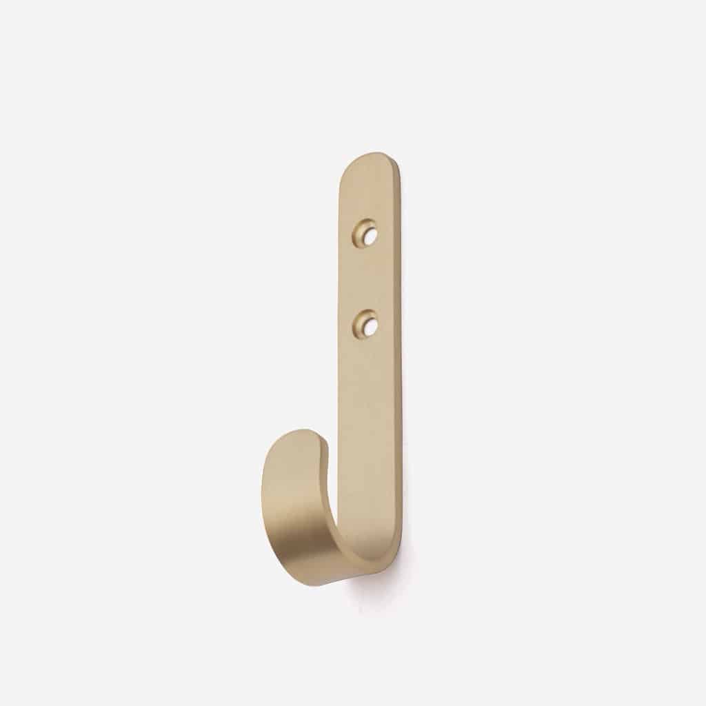 J - Brushed Brass Wall Hook - Do.Up | Wall Hook