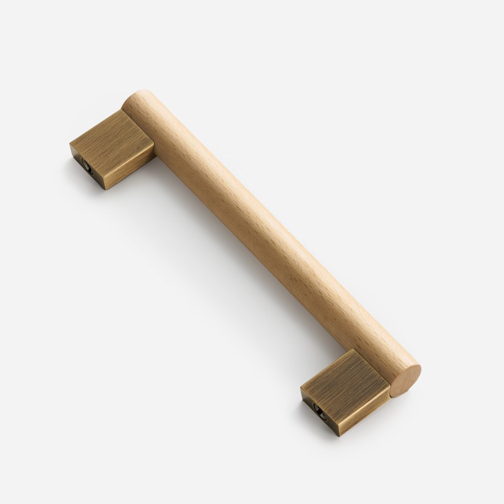 Nice - Beech Wood and Antique Bronze Brass Handle