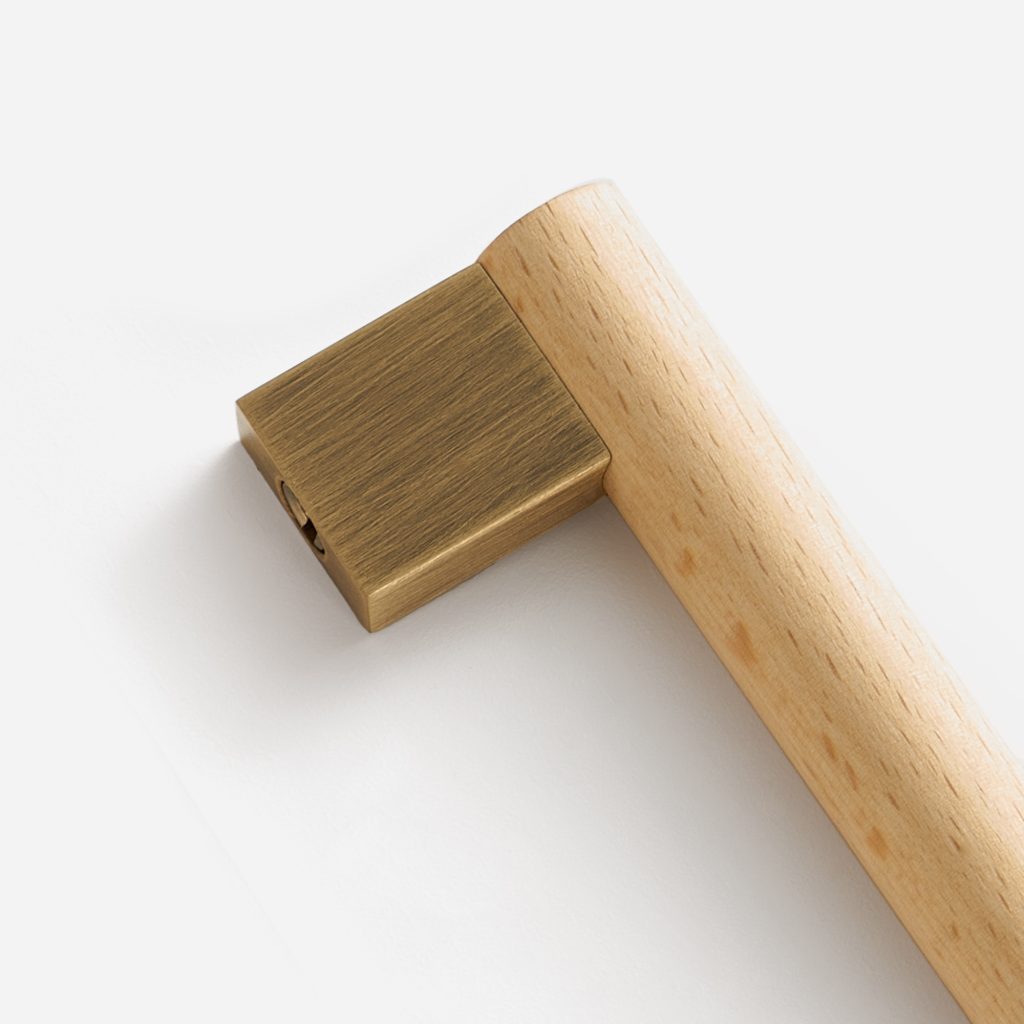 Nice - Beech Wood and Antique Bronze Brass Handle