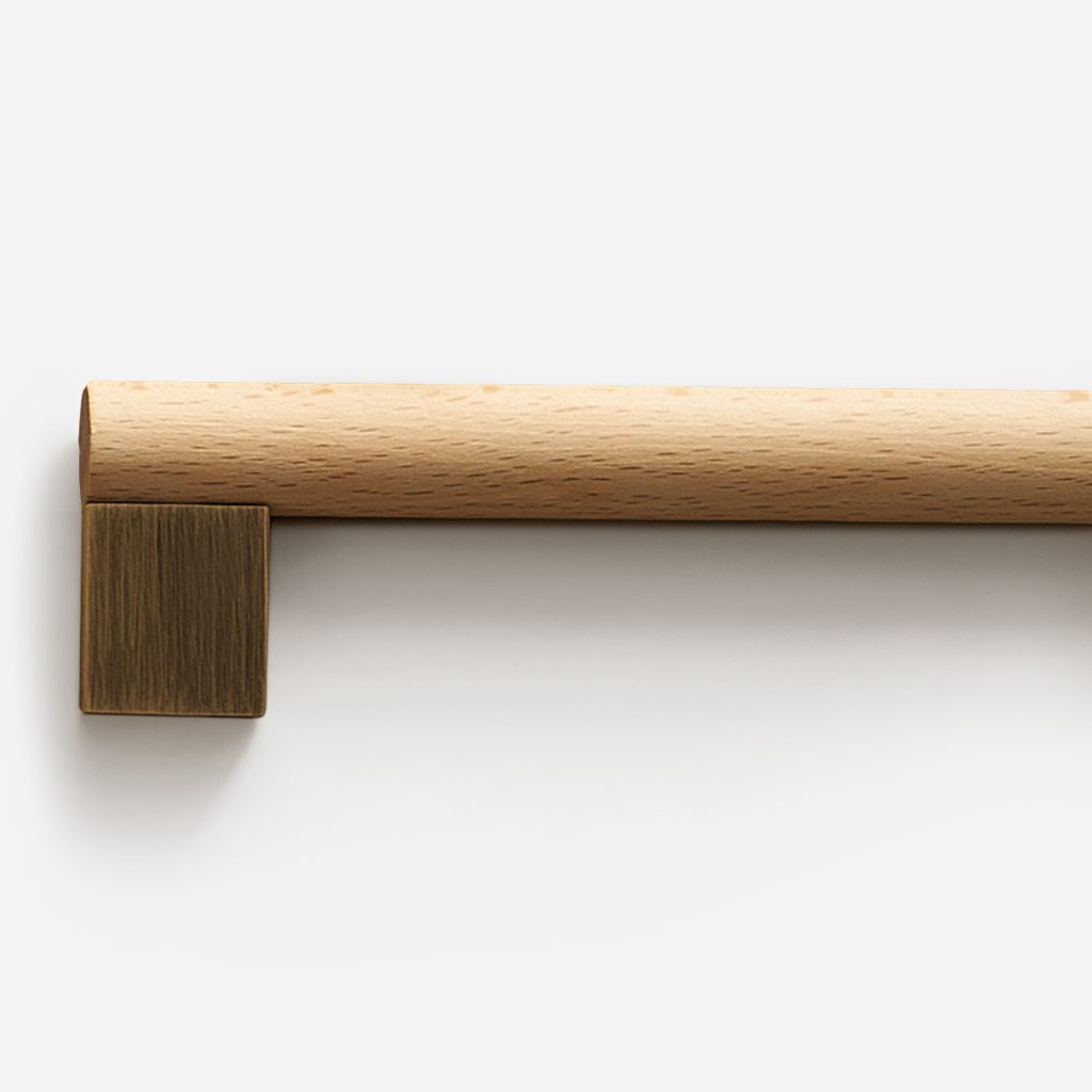 Nice - Beech Wood and Antique Bronze Brass Handle